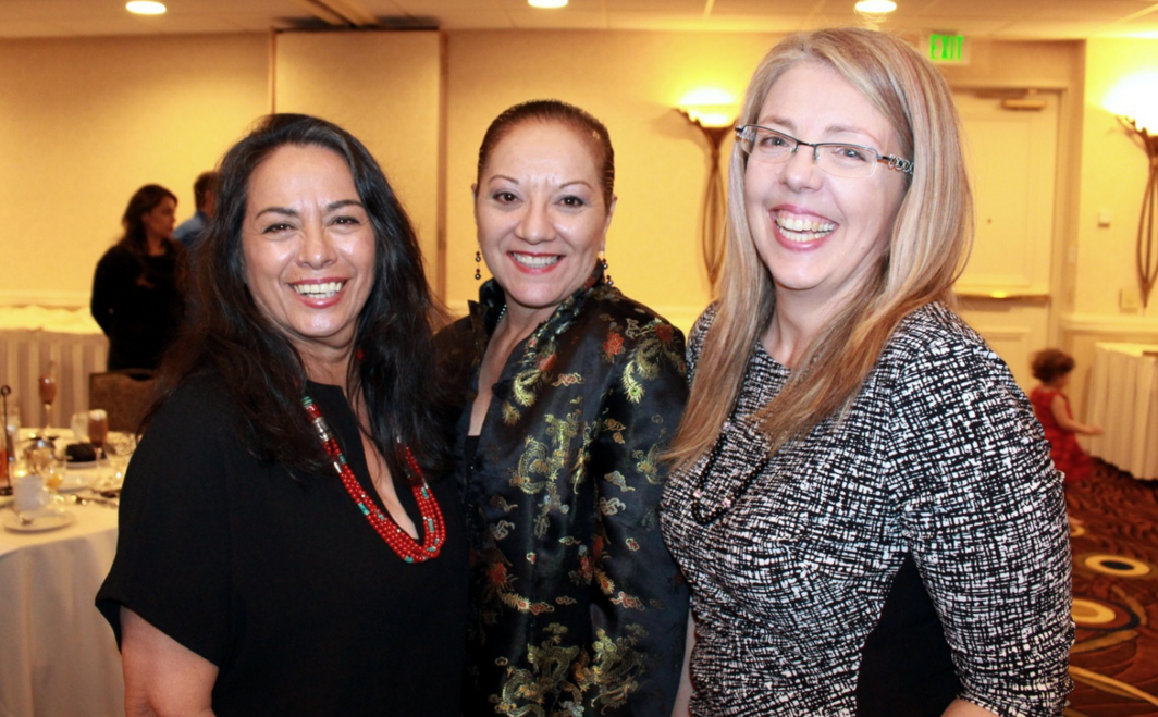 Regina Weller, 12-step ambassador, with Rachel Kaloian and Libby Hartigan